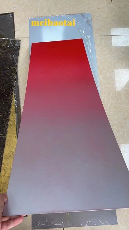 Gradient Warna 2.0mm Lembar stainless steel Dekorasi Lobby Tembok ...